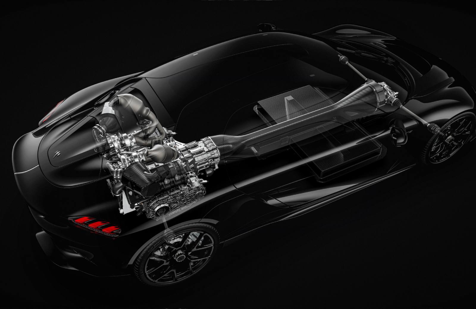 Erstaunlich Koenigsegg Gemera Motor Fotos