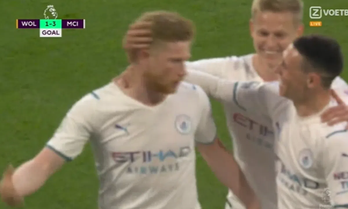 Ontketende De Bruyne heet City-aanwinst welkom en viert doelpunt zoals ...