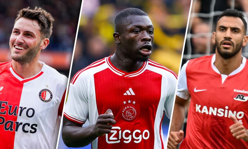 Deze vijf spelers hebben de meeste kans om topscorer van de Eredivisie ...