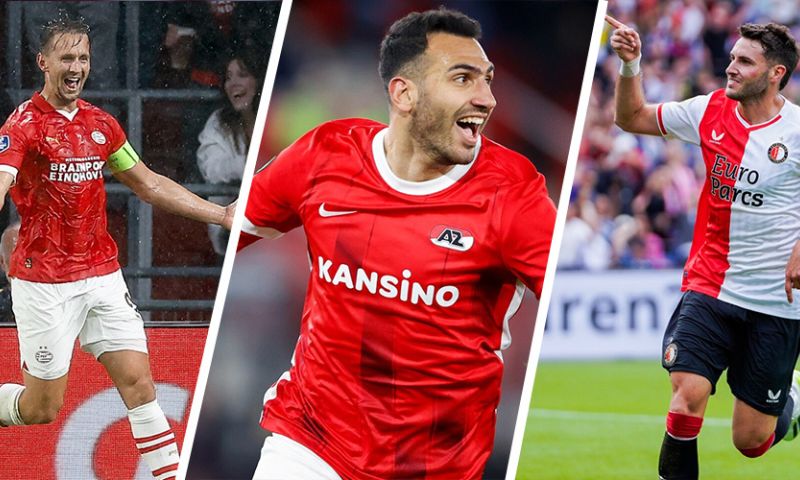 Deze vijf spelers hebben de meeste kans om topscorer van de Eredivisie ...
