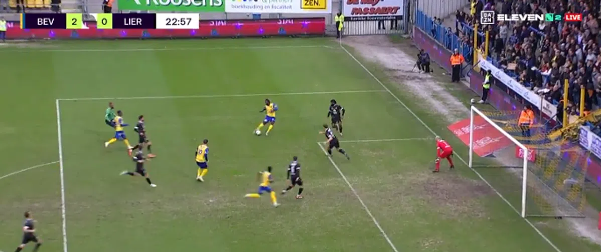 GOALS: SK Beveren kon binnen twee minuten verdubbelen tegen Lierse