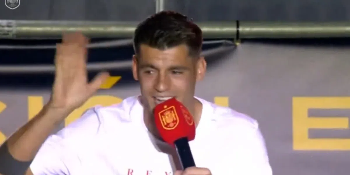 Morata sneert naar Musiala