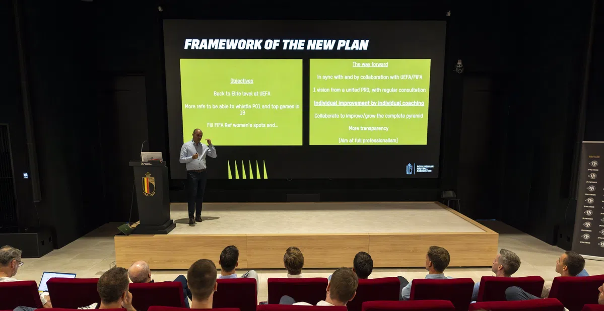 KBVB en Ref. Dep. over ambities arbitrage: ‘Naar hoogste niveau UEFA ...