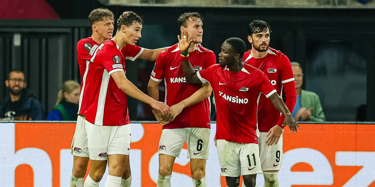 AZ trekt dankzij Van Bommel en Parrott in spektakelstuk aan langste eind