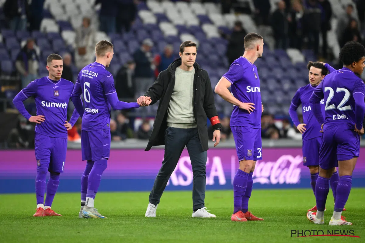 Degryse wijst naar Hubert bij Anderlecht: “Ik zie geen drive, geen aanpak in de ploeg”