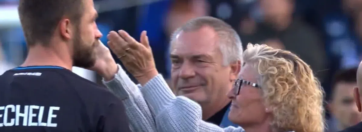 Mechele geëerd voor 500e match bij Club Brugge, maar geen kusje voor mama