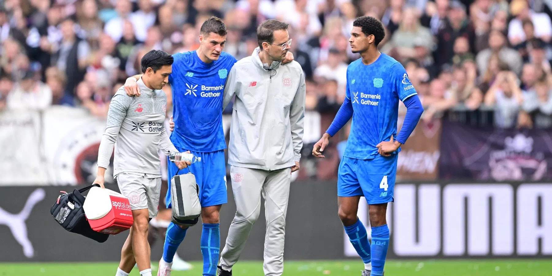 Leverkusen gehavend richting CL-duel met PSV: tweetal valt vroegtijdig uit