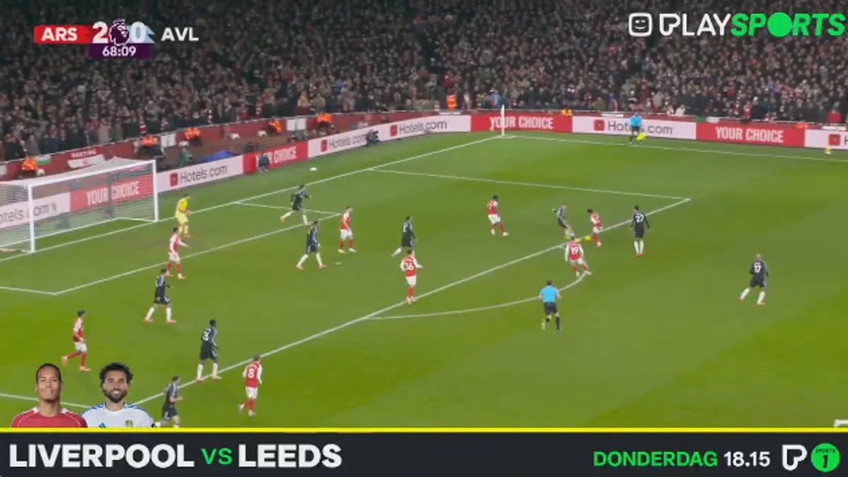 GOAL: Trossard draagt zijn steentje bij met een knap doelpunt