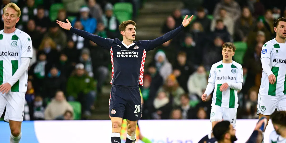 PSV wint uit bij FC Groningen met 1-2