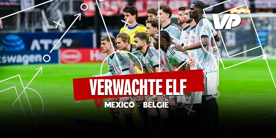 Vermoedelijke opstelling Rode Duivels tegen Mexico