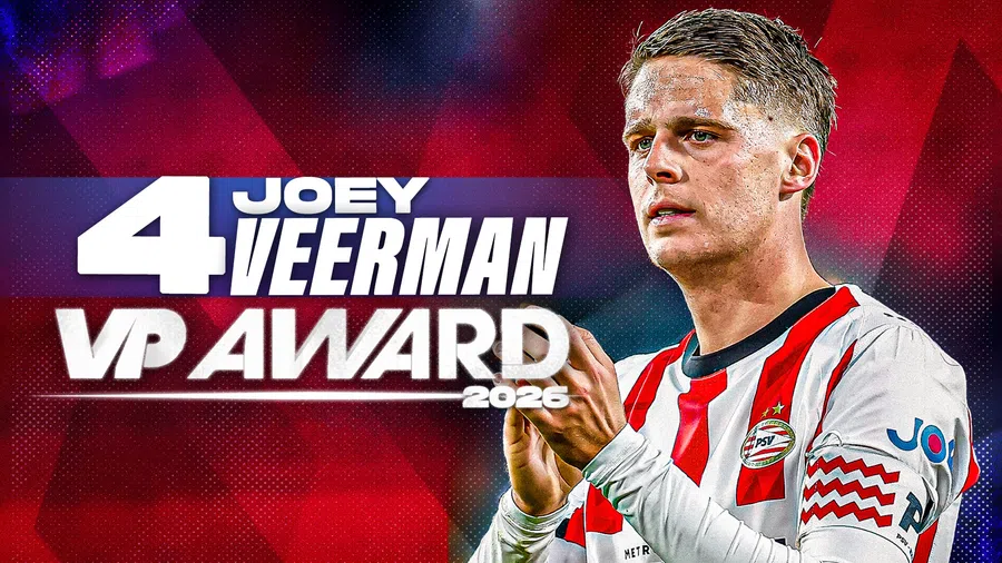 VP Award 2026: Veerman is het creatieve brein van PSV