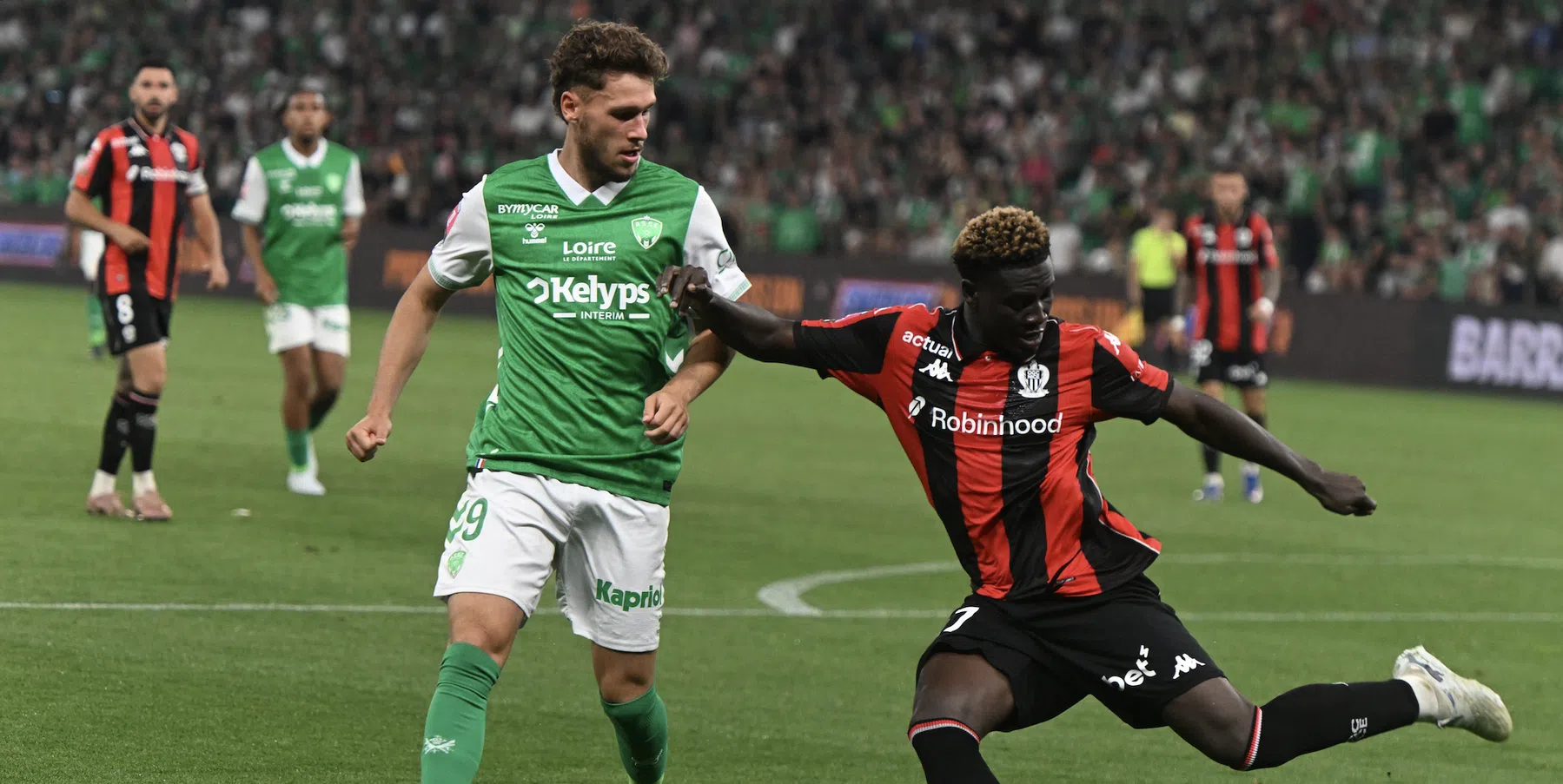 Saint-Étienne en Nice van Stassin en Vanhoutte in degradatieclash