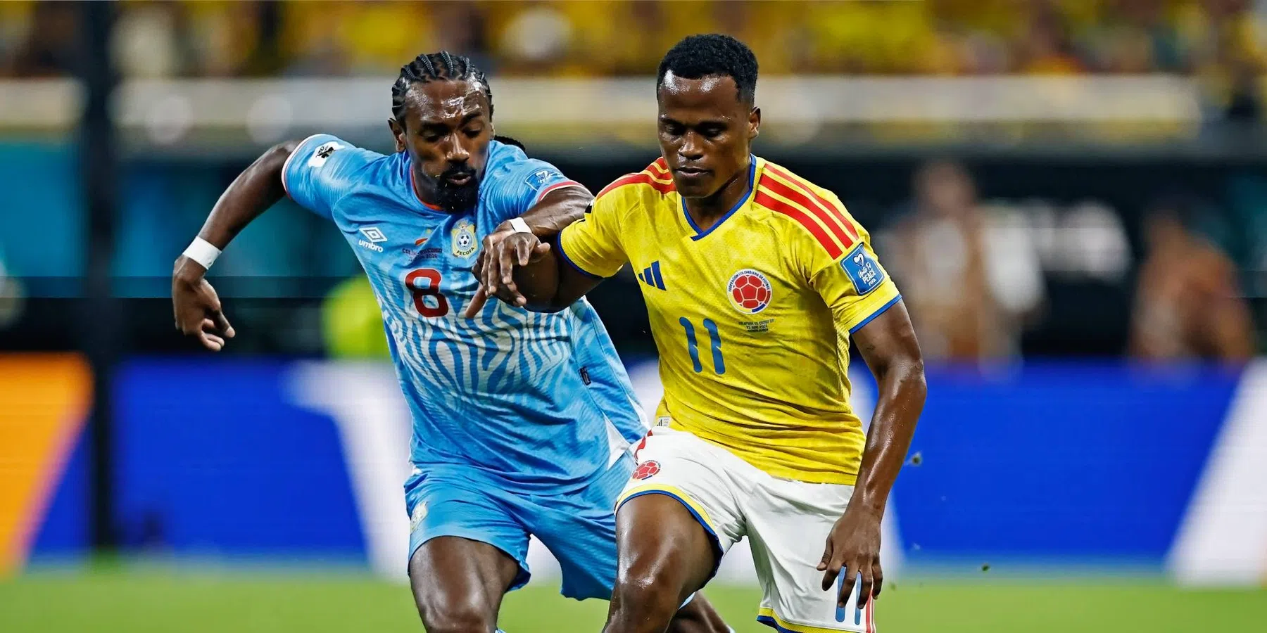 Colombia breekt verzet van DR Congo, wint dankzij late treffer van ...